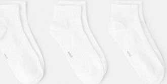 Mango Lot 3 paires de chaussettes coton blanc - Homme - 40-42 - MANGO MAN