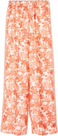 Max Mara Silk Umile Hose - - Trousers - Damen - Orange - S