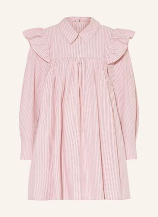 Ganni Kleid Mit R&uuml;schen rosa