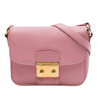 Miu Miu Pre-owned Leder Schultertasche - - Pre-owned - Damen - Rosa - ONE SIZE