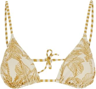 Eres Eres, Femme, Maillots de bain, Jaune, Taille: 38 FR Hamac Triangle Bikini Top