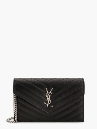 Saint Laurent Cassandre Pochette grain-de-poudre leather crossbody bag - SAINT LAURENT - gender_Woman