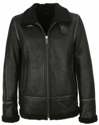 Jilani Lederjacke Jilani - Herren Lammfelljacke Lederjacke schwarz