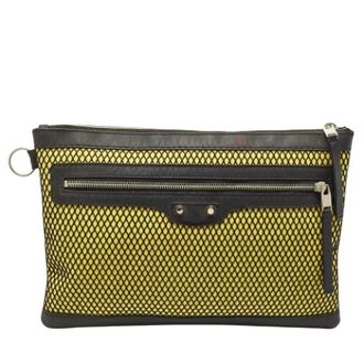 Balenciaga Pochette Clip Pre-owned - Femme - Pre-owned - Jaune - Taille: ONE Size
