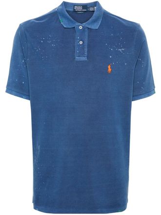 Polo Ralph Lauren polo &agrave; motif Polo Pony - Bleu