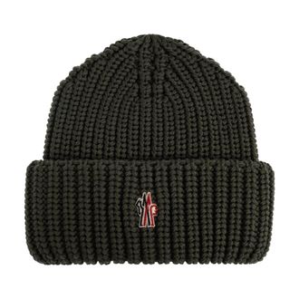Moncler Grenoble Apres-Ski Beanie - - Accessories - Herren - Gr&uuml;n - ONE SIZE