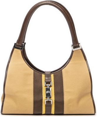 Gucci Crossbody Bags - Web Jackie Bardot Tote - Gr. unisize - in Beige - f&uuml;r Damen