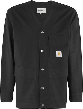 Carhartt Work in Progress Homme, Vestes, Noir, Taille: S Elroy Shirt Jacket