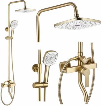 Rea duschgarnitur argus gold brush