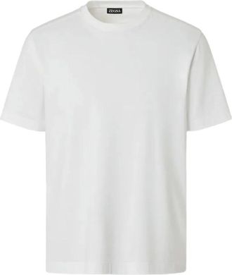 Ermenegildo Zegna Homme, Tops, Blanc, Taille: L Z Lux Leisurewear T-Shirt