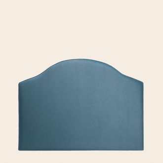 Madura T&ecirc;te De Lit Tapiss&eacute;e Cephee Dalila bleu de gris - BLEU