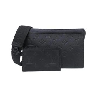 Louis Vuitton Pre-owned Monogram Shadow Gaston Wearable Wallet Umh&auml;ngetasche - - Pre-owned - Damen - Schwarzk - ONE SIZE