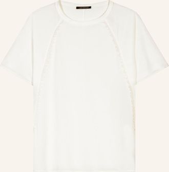 Luisa Cerano Luisa Cerano Blusenshirt Im Materialmix weiss