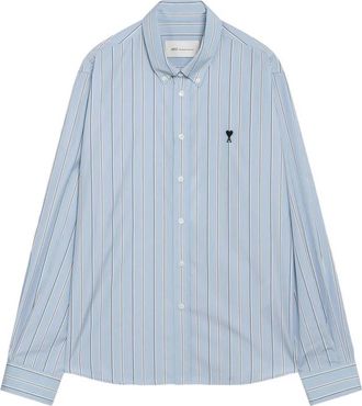 Ami Ami De Coeur Vertical-stripe Shirt