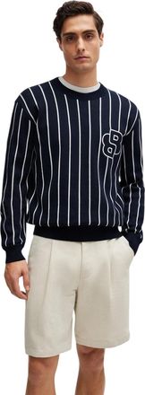 HUGO BOSS Pullover f&uuml;r Herren, Jerseyware, Leger (Dunkelblau)