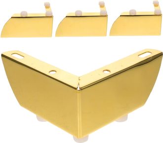 Artibetter 4 Stück Metallmöbelfüße Schwerlast Eisen Sofafuß Möbelbein für Kommoden und Couchtische Langlebig Stabil Einfache Montage Goldfarben