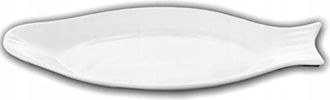 Wilmax England Wilmax WL-992009/A Porzellan Fischteller, Weiss, 46cm Länge