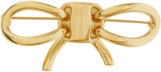 Ferragamo Femme, Accessoires, Jaune, Taille: ONE Size Broche Vara