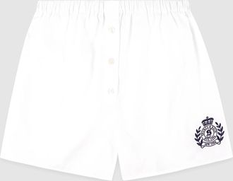 Sporty & Rich Short Ny Crest Mini White