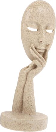 Pretyzoom 1 St&uuml;ck Charaktermaske Ornament B&uuml;ro Blush Tischdekoration Gesichtskunst Abstraktes Menschliches Gesicht Statue Denker Figur Abstraktes Ornament Deskt