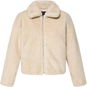 Zero Pl&uuml;schjacke Damen mit Rei&szlig;verschluss