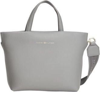 Tommy Hilfiger Th Logotape Mini Tote Aw0aw17694, Fourre-Tout Femme, Grey (Universal Grey), Taille Unique