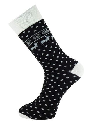 MySocks Weihnachtssöckchen Schwarz-Weiss Punkte
