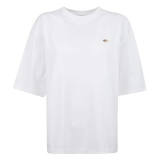 Fiorucci Baumwoll T-Shirt mit kurzen &Auml;rmeln - - Tops - Damen - Wei&szlig; - XS