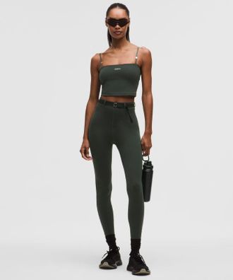 lululemon Everlux Leggings mit superhohem Bund und G&uuml;rtel f&uuml;r Frauen - 71 cm - Gr&ouml;&szlig;e 10 in Rainforest Green