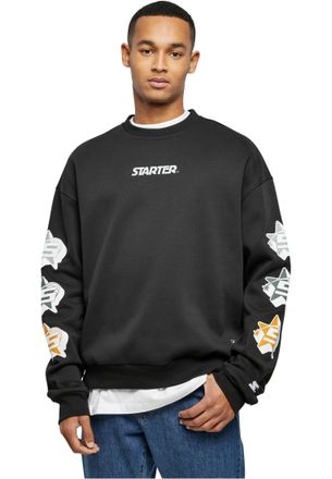 Starter Black Label Herren Starter Star Sleeve Crewneck S Black