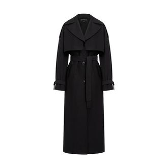 Dondup Trenchcoat - - Coats - Damen - Schwarzk - S