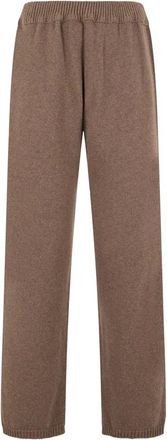Moorer Pantalon en maille - Femme - Pantalons - Brun - Taille: 36 FR