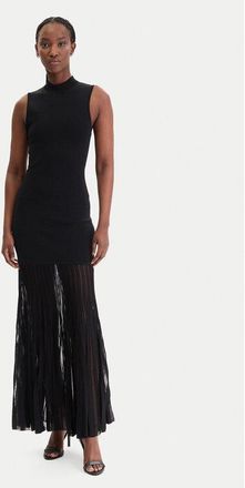 Michael Kors Strickkleid MR683BSBFD Schwarz Slim Fit