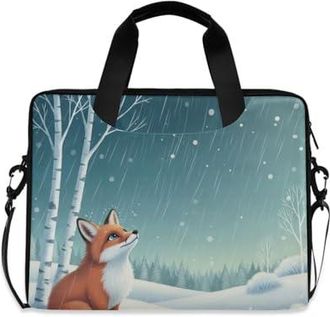 Alaza Sac pour ordinateur portable de 40,6 à 15,6 pouces, sacoche pour ordinateur portable pour femme, homme, étudiant, travail, voyage, bandoulière, Fox I2