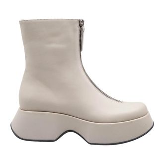 Vic Mati&eacute; W&uuml;stenleder Stiefeletten mit Rei&szlig;verschluss - - Shoes - Damen - Beige - 38 1/2 EU