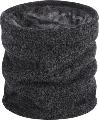 Neola Winter-Halswärmer - Thermo-Strickschals, winddicht, mit Fleece gefüttert, runder Schal, weicher, warmer Halswärmer, Geschenke für Herren, Radfahren, S