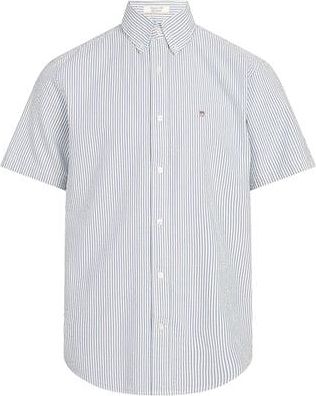 GANT Chemise manches courtes &agrave; rayures en coton seersucker