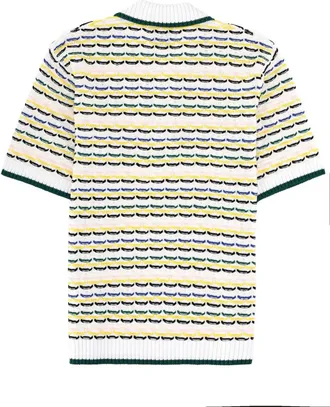 Casablanca Knitted Cotton Polo - Multicolor
