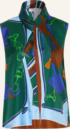 Dorothee Schumacher Dorothee Schumacher Schluppentop Cosmic Funghi Aus Seide gruen
