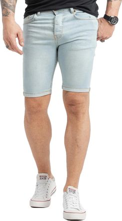 Rock Creek Herren Shorts Jeansshorts Denim Stretch Sommer Shorts Regular Fit Baumwolle Kurze Hose Jeans Shorts Sommerhose RC-2434 Hellblau W34