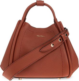 Max Mara Femme, Sacs, Brun, Taille: ONE Size Marine XS Leather Handbag