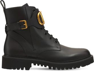 Valentino Garavani Femme, Chaussures, Noir, Taille: 37 1/2 EU Bottines en cuir antid&eacute;rapantes