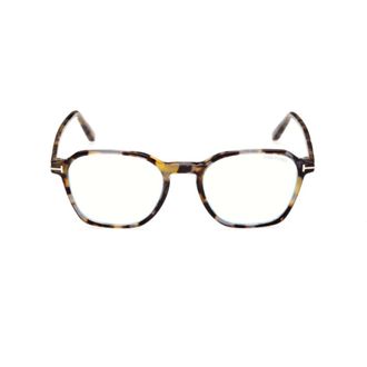 Tom Ford unisex, Accessoires, Brun, Taille: 50 MM Square Optical Frame