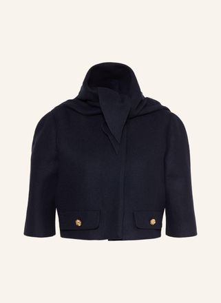 Maje Jacke Mit 3/4-Arm Und Abnehmbarem Schal blau