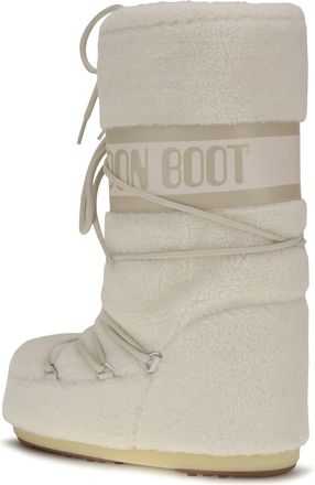 Moon Boot Icon Teddy Boot - White