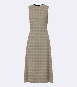 Emilia Wickstead Robe midi Rumi &agrave; motif Prince de Galles