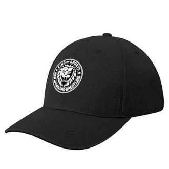 Generic Casquette de baseball noire et blanche avec logo NJPW - Casquette de baseball - Chapeau de plage pour homme - Cadeau de luxe pour femme