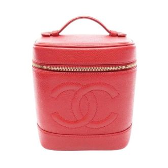Chanel Pre-owned Coco Mark Grained Calf Handbag - - Pre-owned - Damen - Rot - ONE SIZE