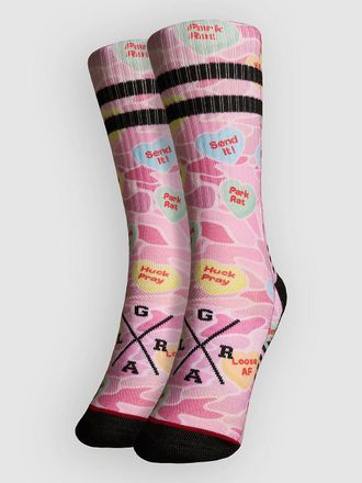 Loose Riders Global Alliance Candy Hearts Socken pink
