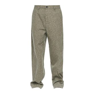Nine In The Morning Homme, Pantalons, Vert, Taille: M Pantalon droit en tissu Meteorite Overcarrot Man